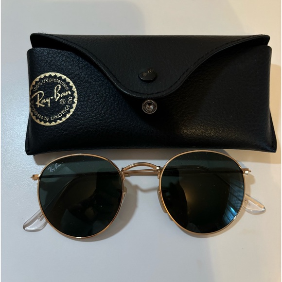 Ray-Ban | Accessories | Ray Bans Round Sunglasses With Case | Poshmark